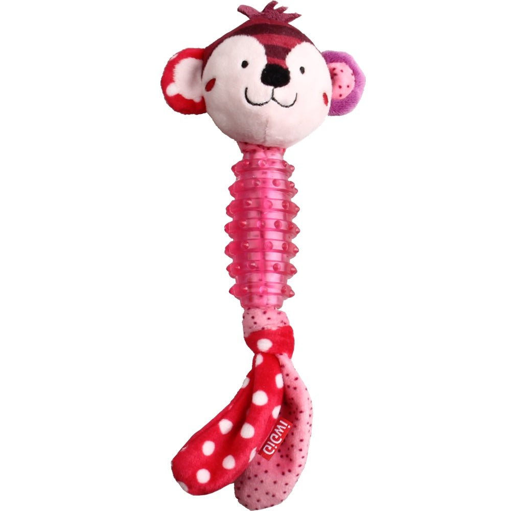 GiGwi Suppa Puppa TPR & Plush Dog Toy (Monkey) | Kohepets