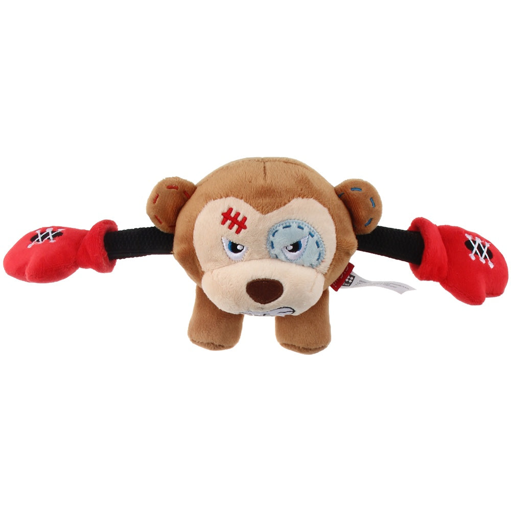GiGwi Rock Zoo Bungee Plush Dog Toy (Monkey) | Kohepets