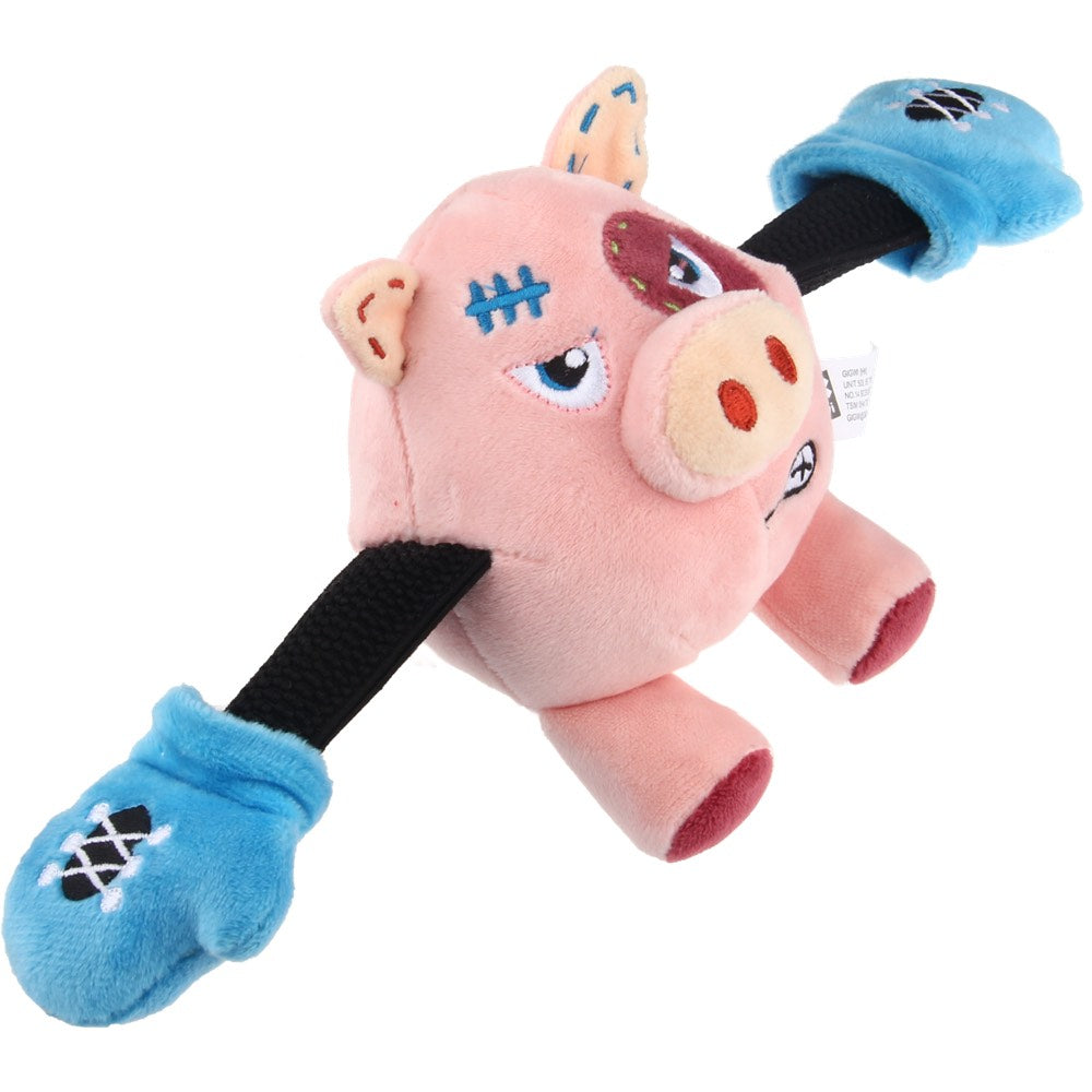 GiGwi Rock Zoo Bungee Plush Dog Toy (Pig) | Kohepets