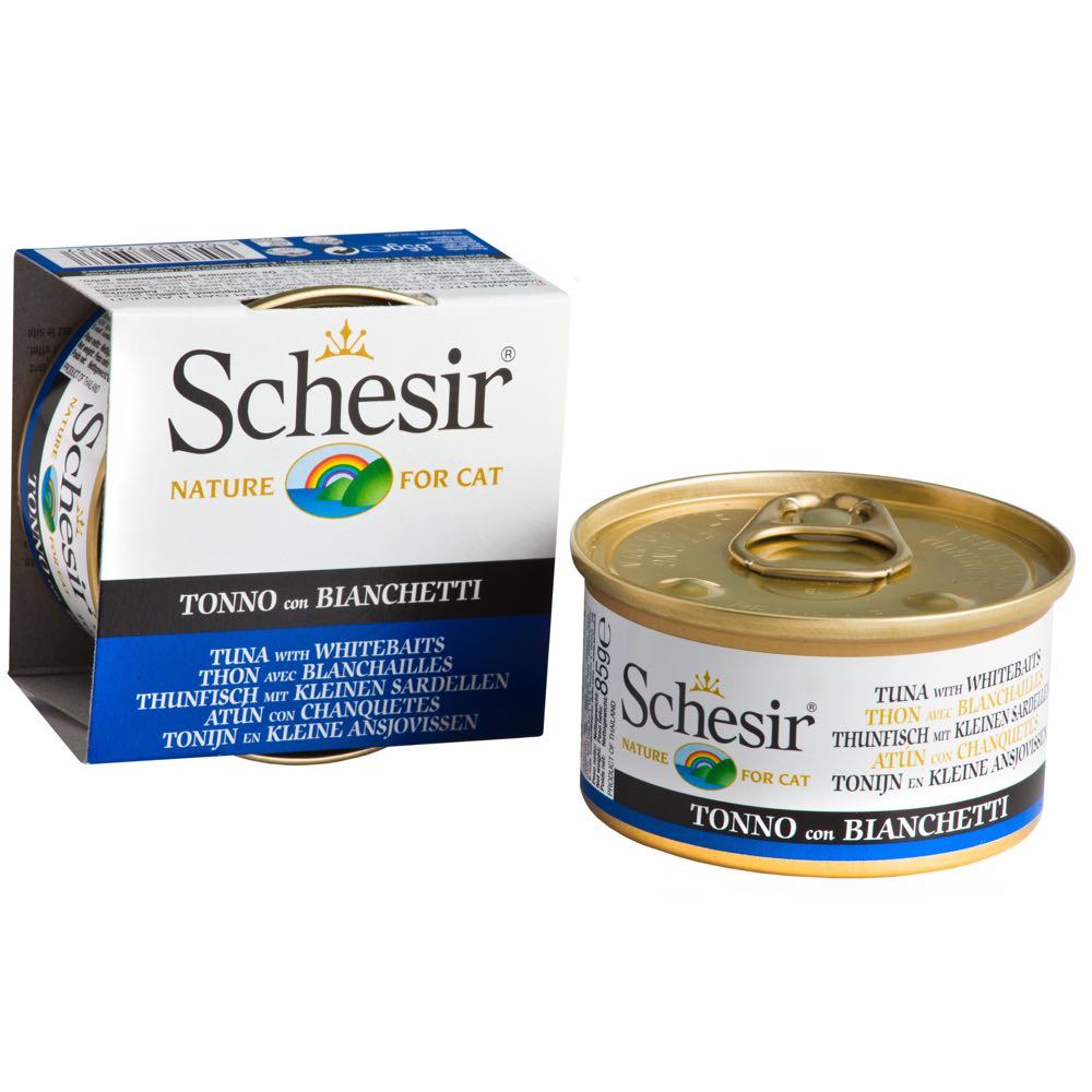Schesir Tuna with Whitebait in Jelly Adult Canned Cat Food | Kohepets