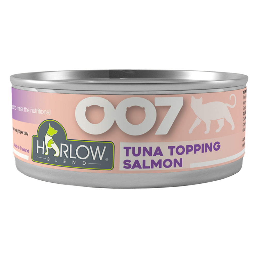Harlow Blend OO7 Tuna Flake with Salmon in Gravy Canned Cat Food 80g ...