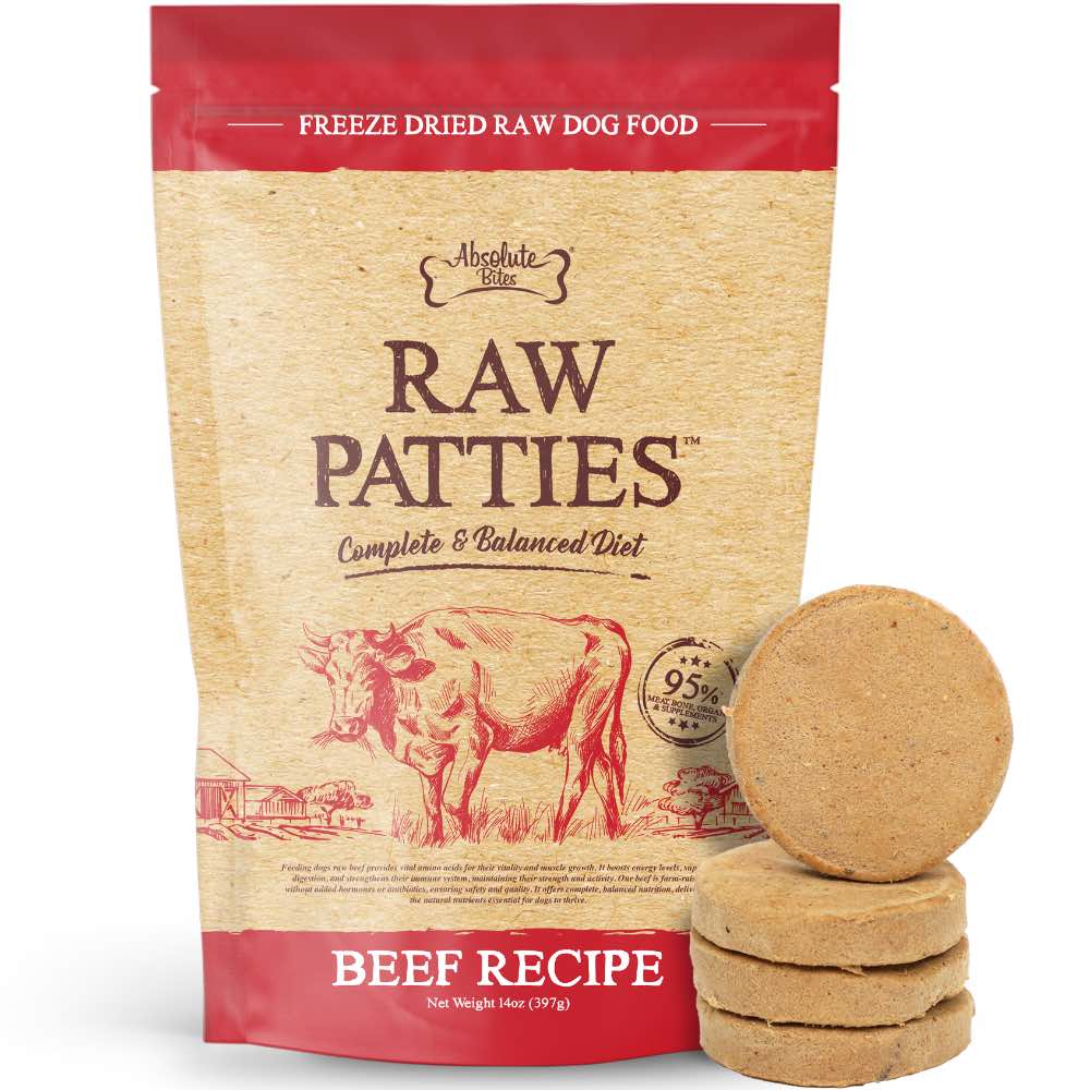Absolute Bites Beef Grain-Free Freeze-Dried Raw Dog Food | Kohepets