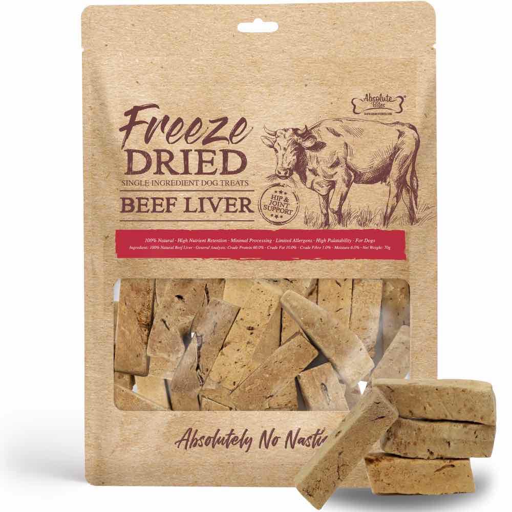 Absolute Bites Freeze Dried Beef Liver Dog Treat | Kohepets