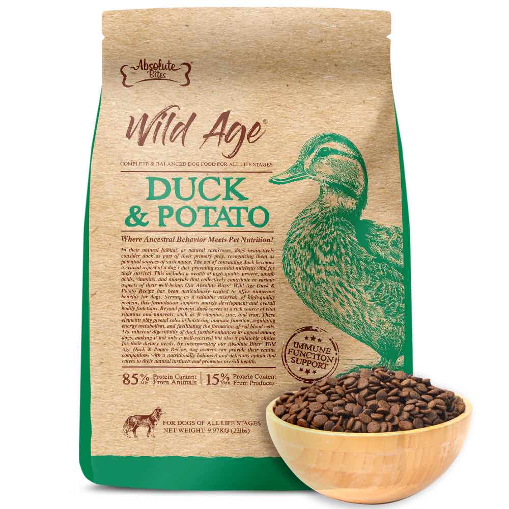Absolute Bites Wild Age Duck & Potato Complete Dry Dog Food | Kohepets