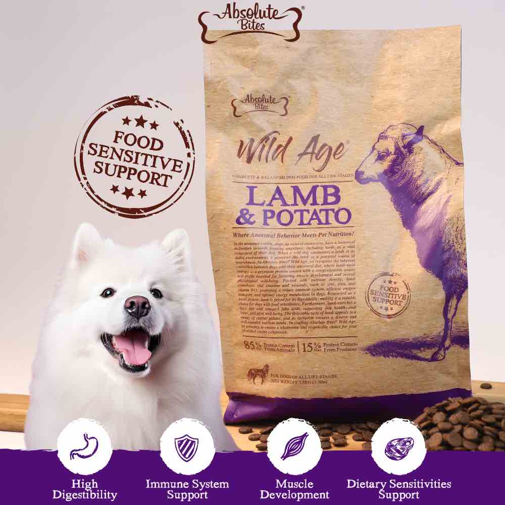 Absolute Bites Wild Age Lamb & Potato Dry Dog Food | Kohepets