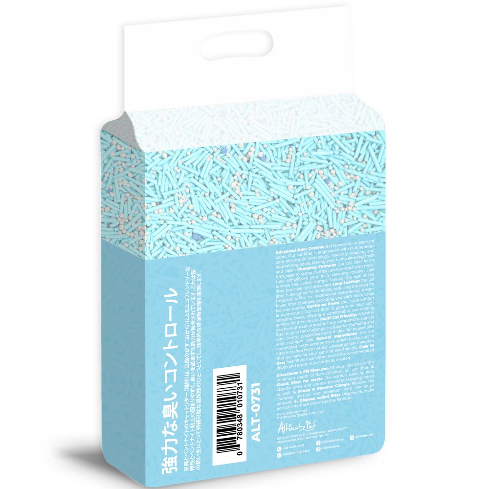 Altimate Pet Baby Powder Tofu & Bentonite Clumping Cat Litter 6L | Kohepets