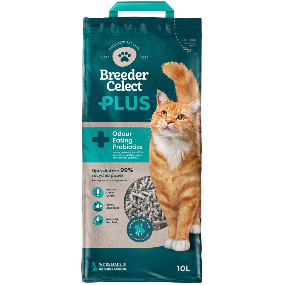 Breedercelect Plus Recycled Paper Cat Litter | Kohepets