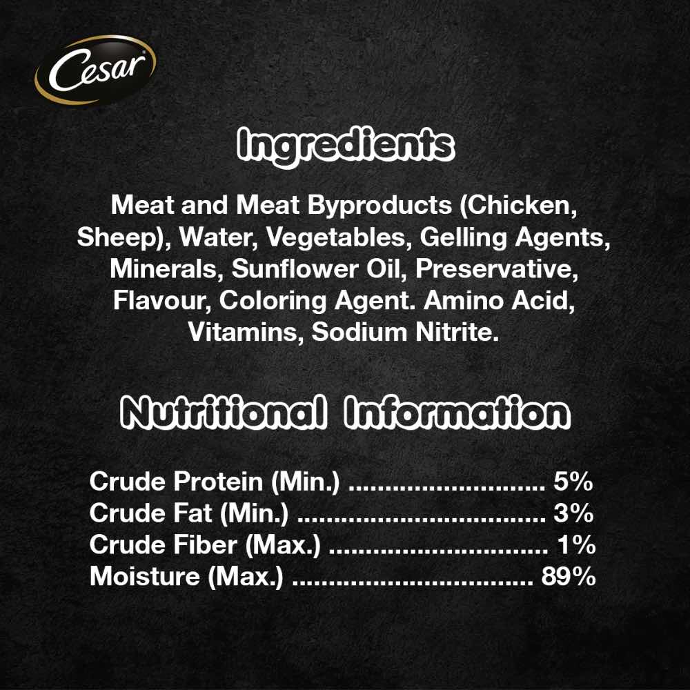 Cesar Lamb with Country Vegetables Pate Tray Dog Food | Kohepets