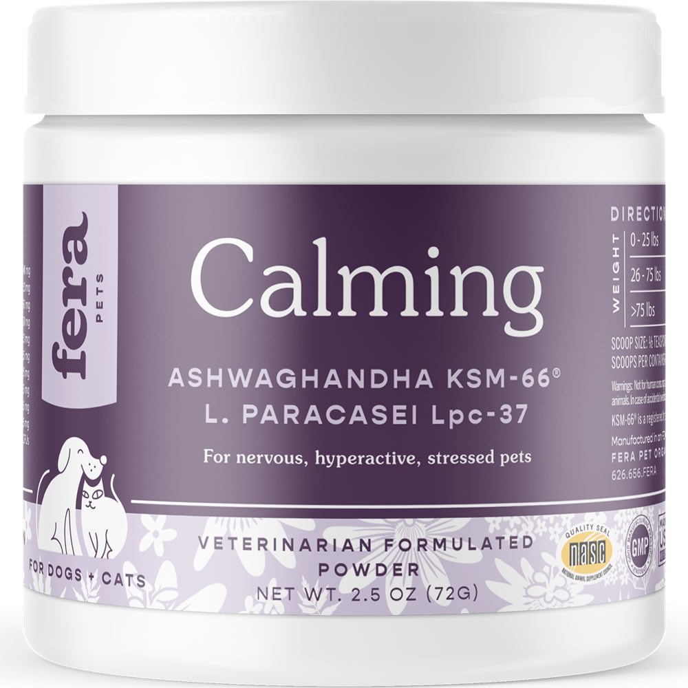 Fera Pets Calming Support Supplement Powder For Cats & Dogs 2.5oz ...
