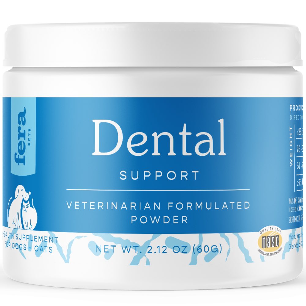 Fera Pets Dental Support Supplement Powder For Cats & Dogs | Kohepets