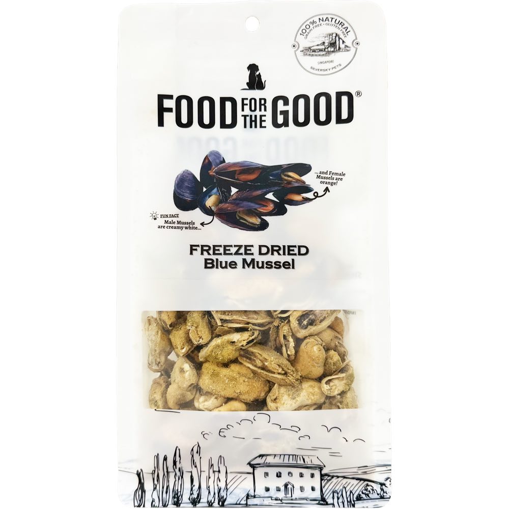 Food For The Good Blue Mussel Grain-Free Freeze-Dried Treats For Cats ...