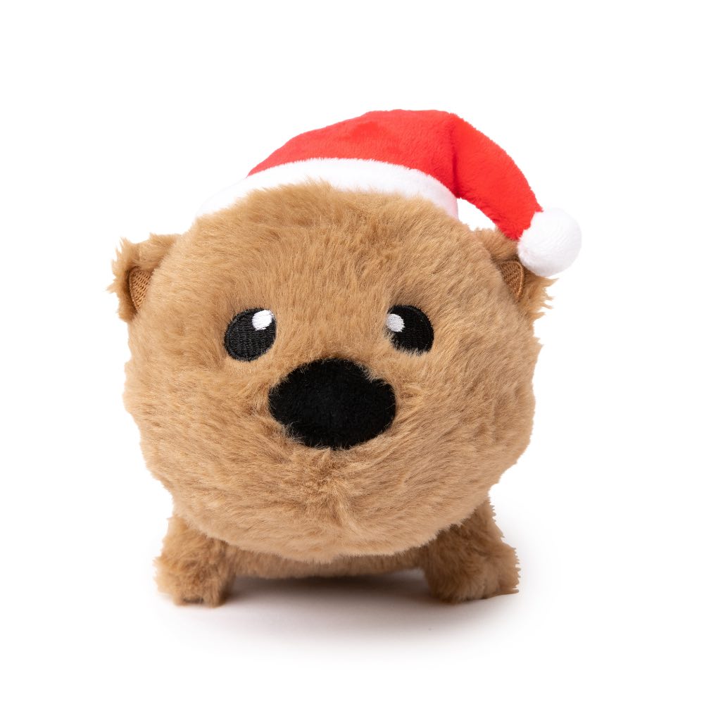 FuzzYard Christmas Felix-Navidad the Wombat Plush Dog Toy | Kohepets