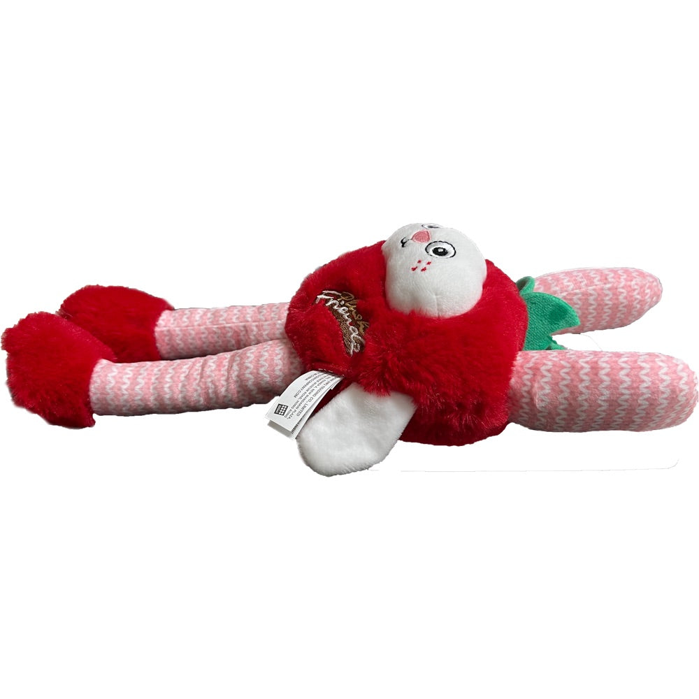 GiGwi Plush Friendz Long Dog Toy (Strawberry Rabbit) | Kohepets