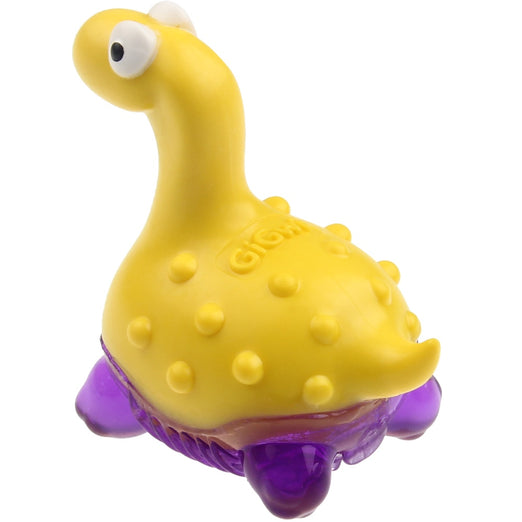 GiGwi Suppa Puppa Dino TPR Dog Toy (Yellow/Purple) | Kohepets