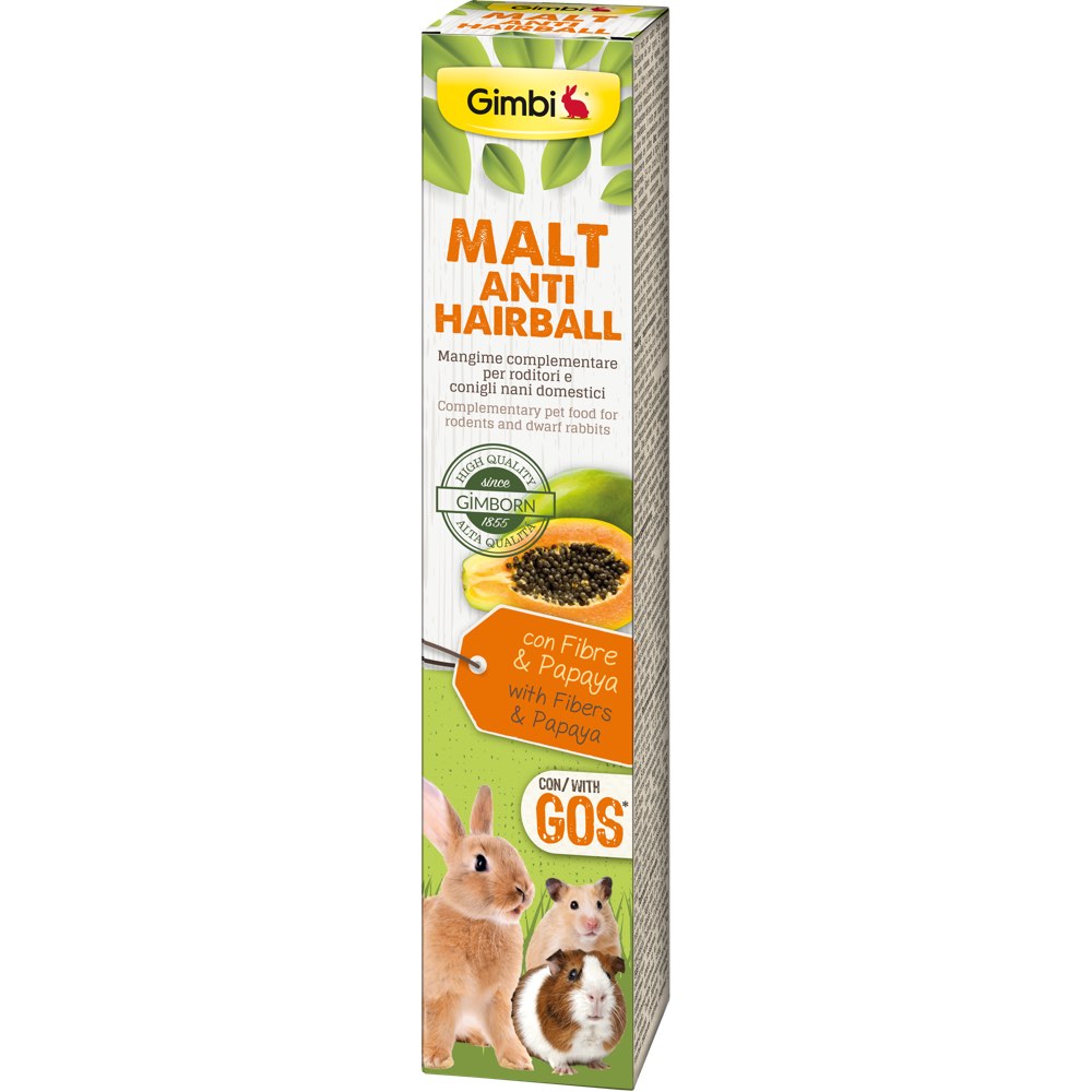 Gimbi Malt Anti-Hairball Supplement Paste For Small Animals 50g | Kohepets