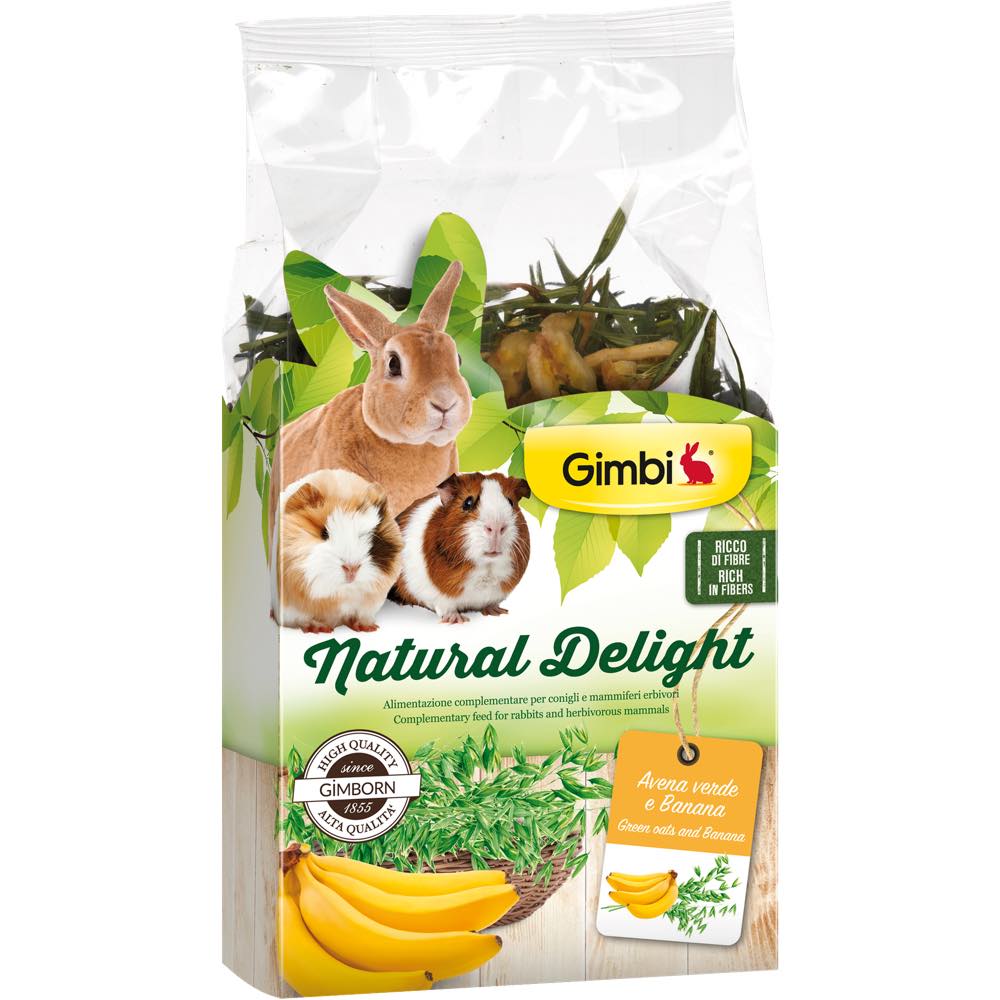 Gimbi Natural Delight Green Oats & Banana Treats For Small Animals ...