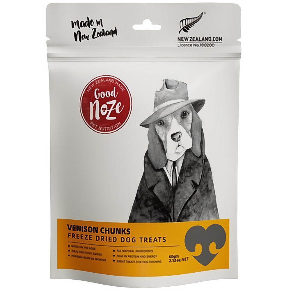 Good Noze Venison Chunks Freeze Dried Dog Treats 60g | Kohepets