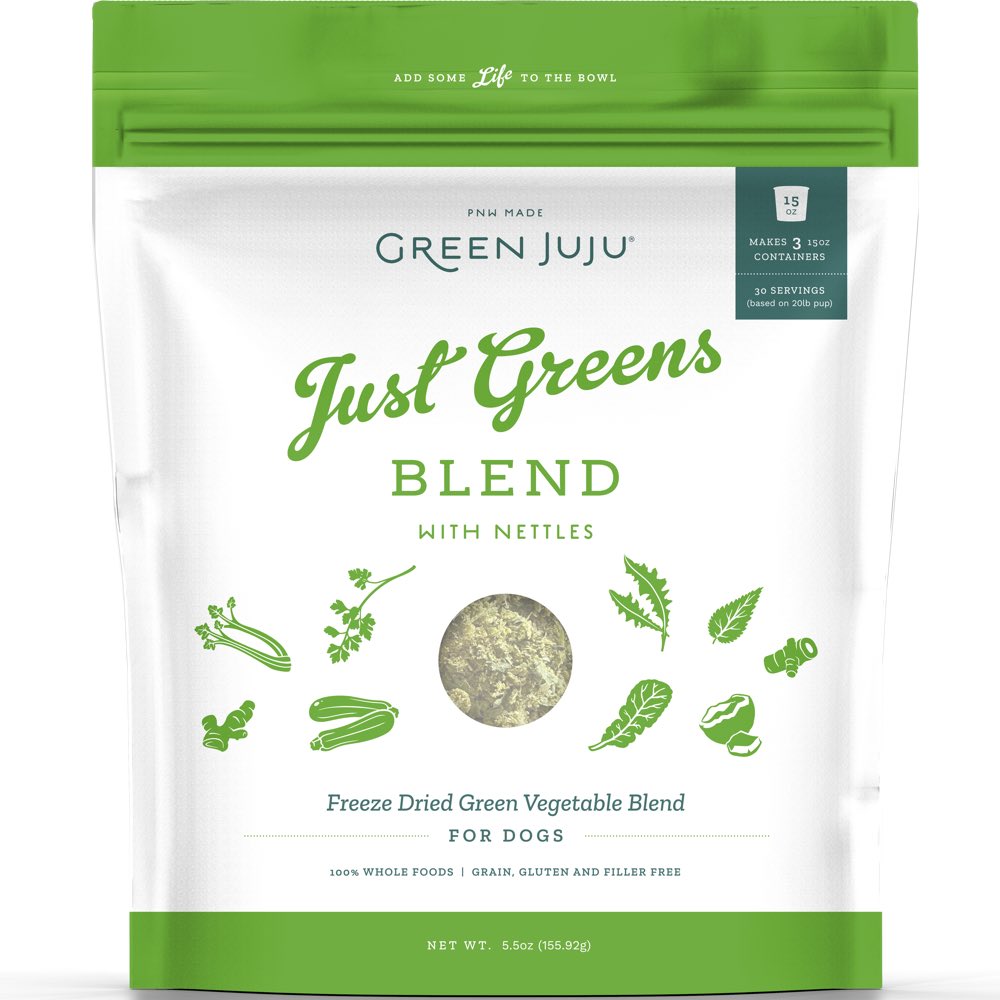 Green Juju Just Greens Blend With Nettles Grain-Free Freeze-Dried Raw ...
