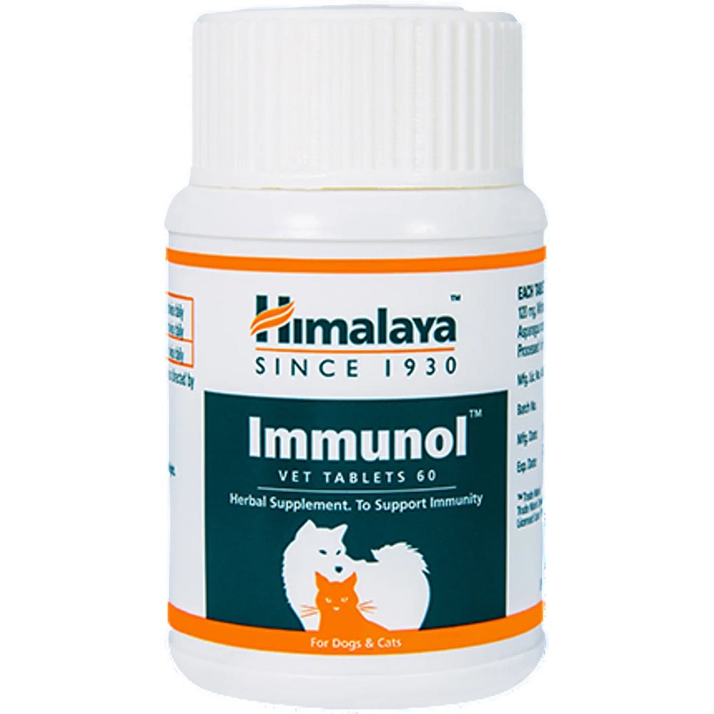 Himalaya Immunol Tablets Immunity Supplement For Cats & Dogs 60ct ...