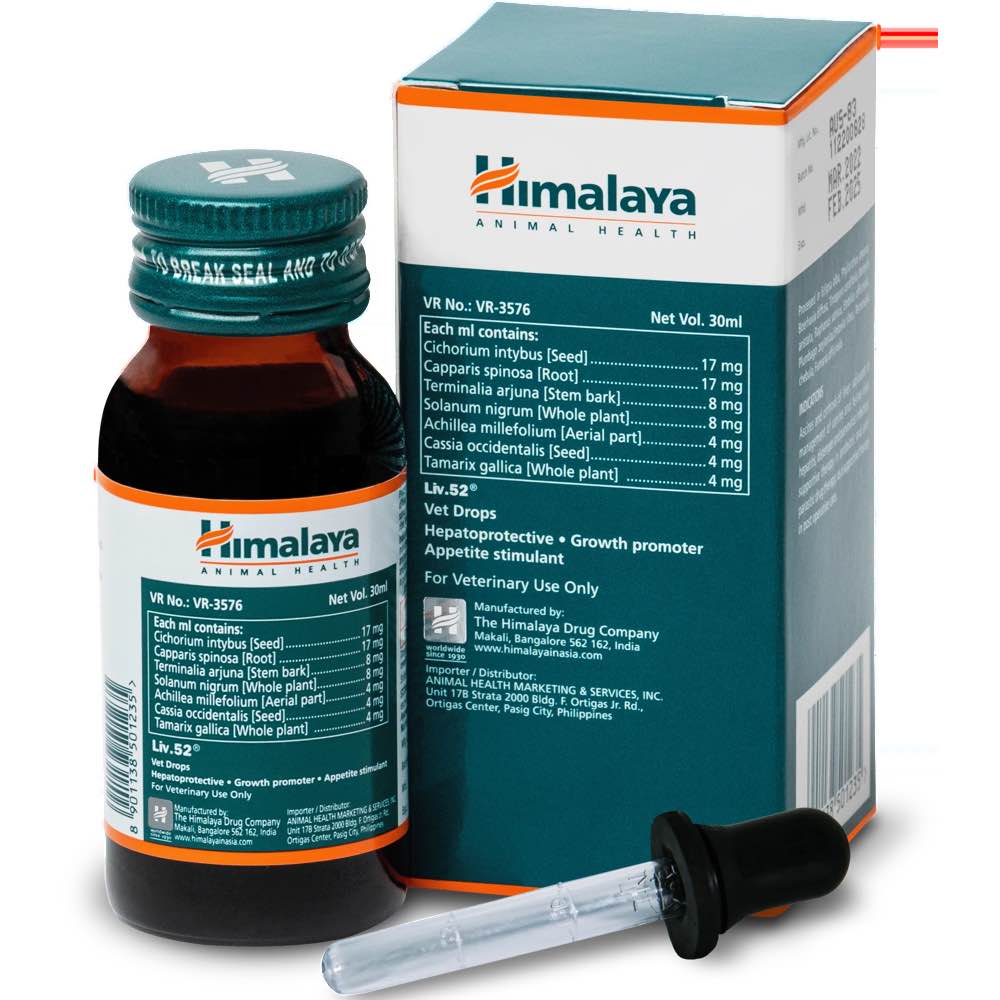 Himalaya Liv.52 Drops Liver Supplement & Appetite Stimulant For Cats ...