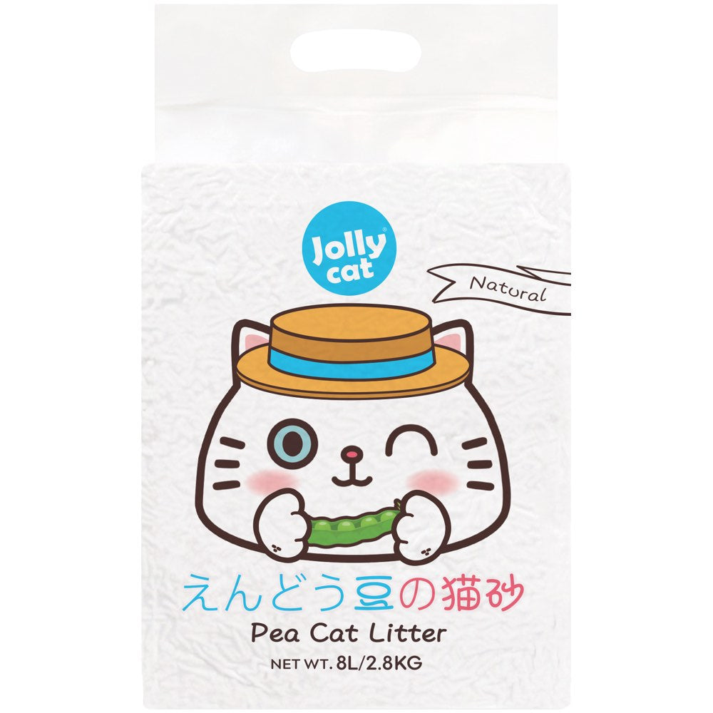 Jollycat Natural Unscented Clumping Pea Cat Litter 8L | Kohepets