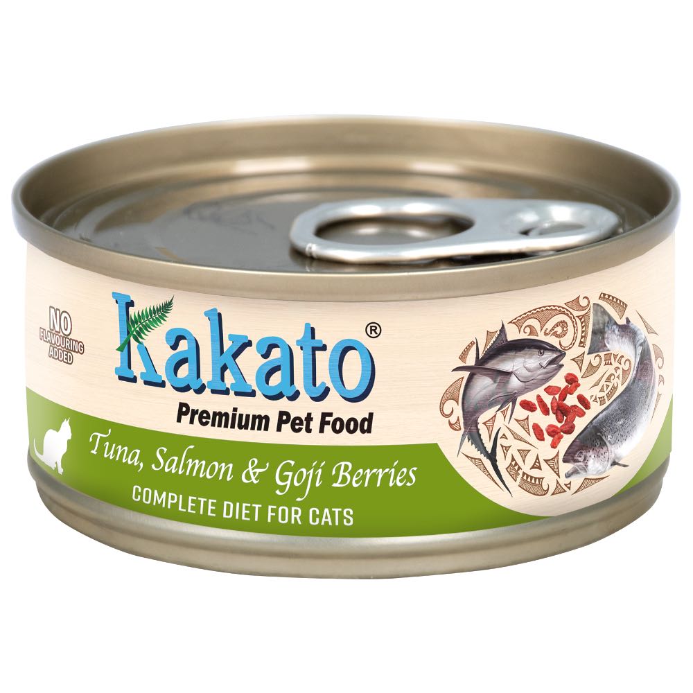 Kakato Complete Diet Tuna, Salmon & Goji Berries Canned Cat Food | Kohepets