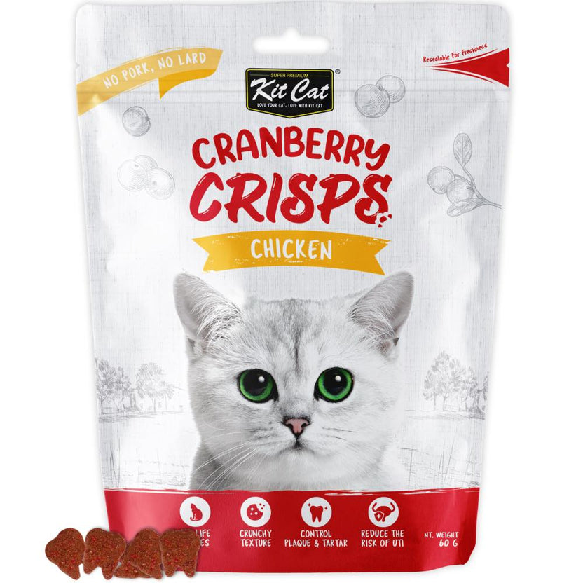 Kit Cat Cranberry Crisps Chicken Cat Treats | Kohepets