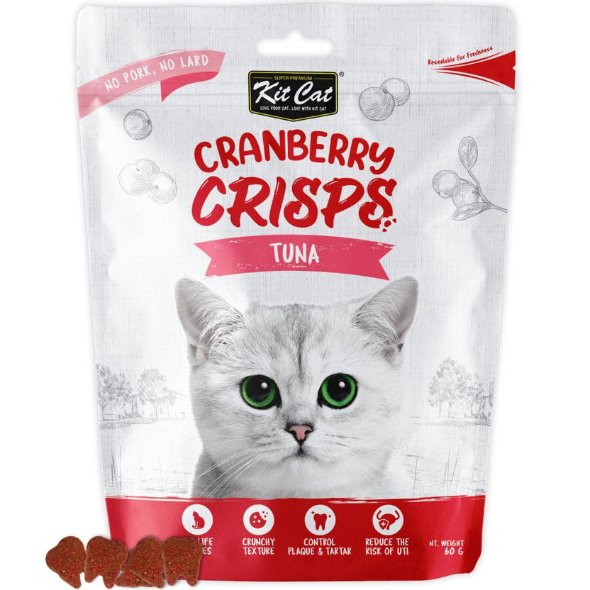 Kit Cat Cranberry Crisps Tuna Cat Treats | Kohepets