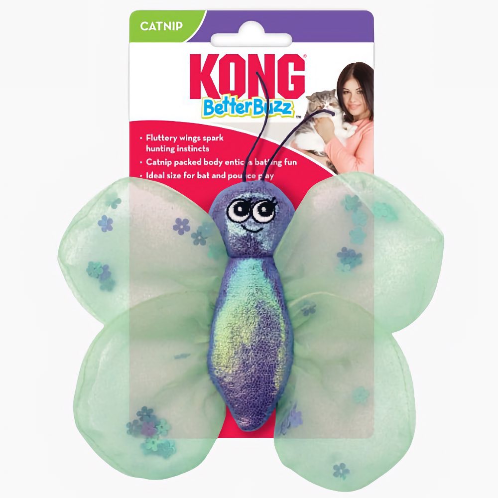 Kong Better Buzz Butterfly Cat Toy | Kohepets