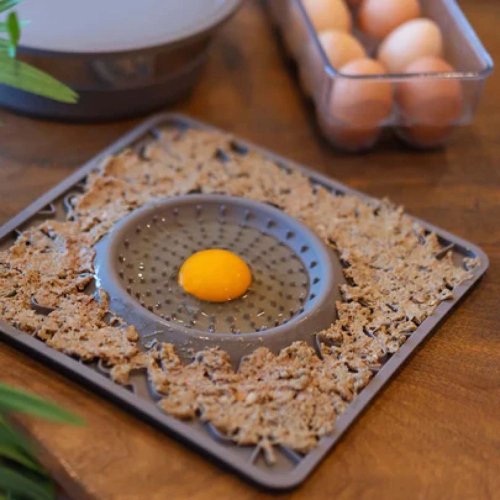 Messy Mutts Framed Silicone Interactive Dog Licking Bowl Mat (Grey ...