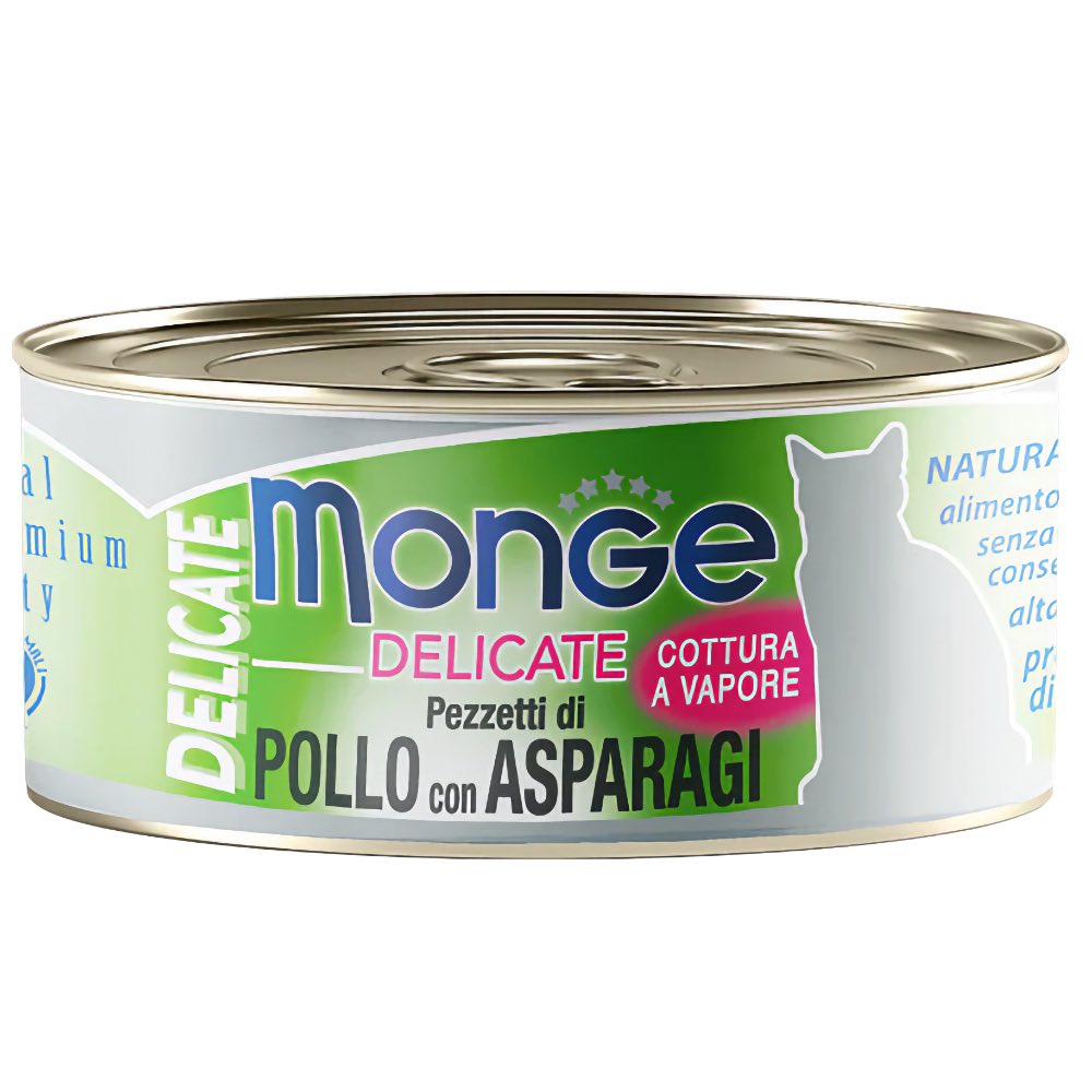 Monge Delicate Chicken with Asparagus Canned Cat Food | Kohepets