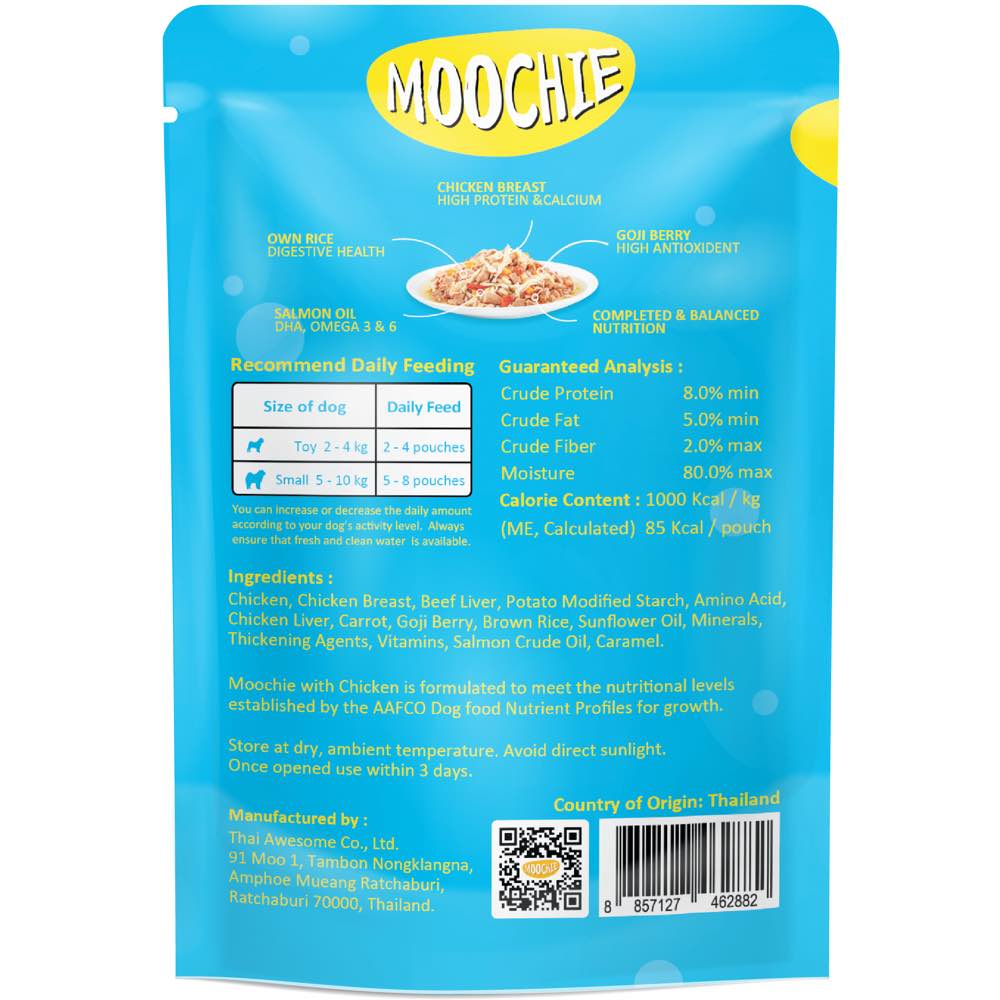 Moochie Healthy Growth Chicken Puppy Pouch Dog Food | Kohepets
