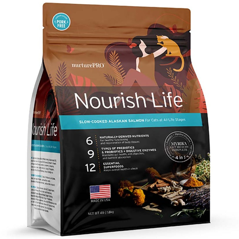 Nurture Pro Nourish Life Alaskan Salmon Indoor Kitten & Adult Formula ...