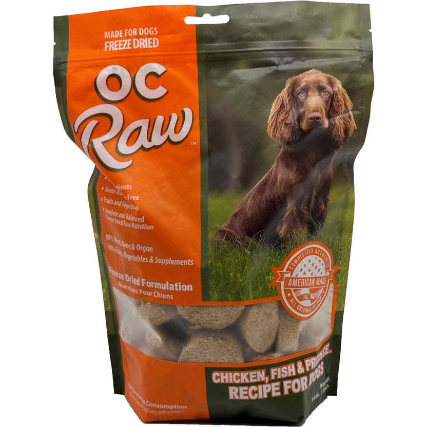 OC Raw Chicken, Fish & Produce Grain-Free Freeze-Dried Raw Dog Food | Kohepets