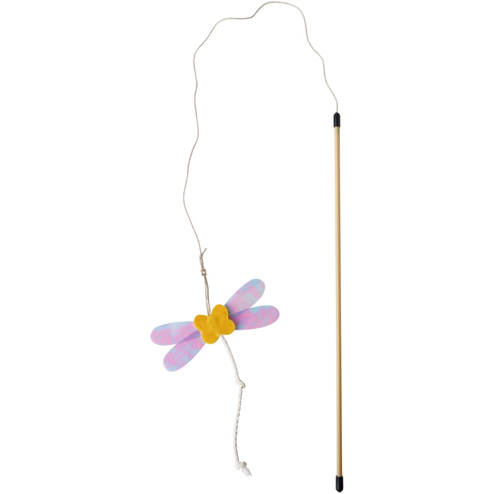 Petz Route Rustling With Paper String Cat Wand Toy (Butterfly) | Kohepets