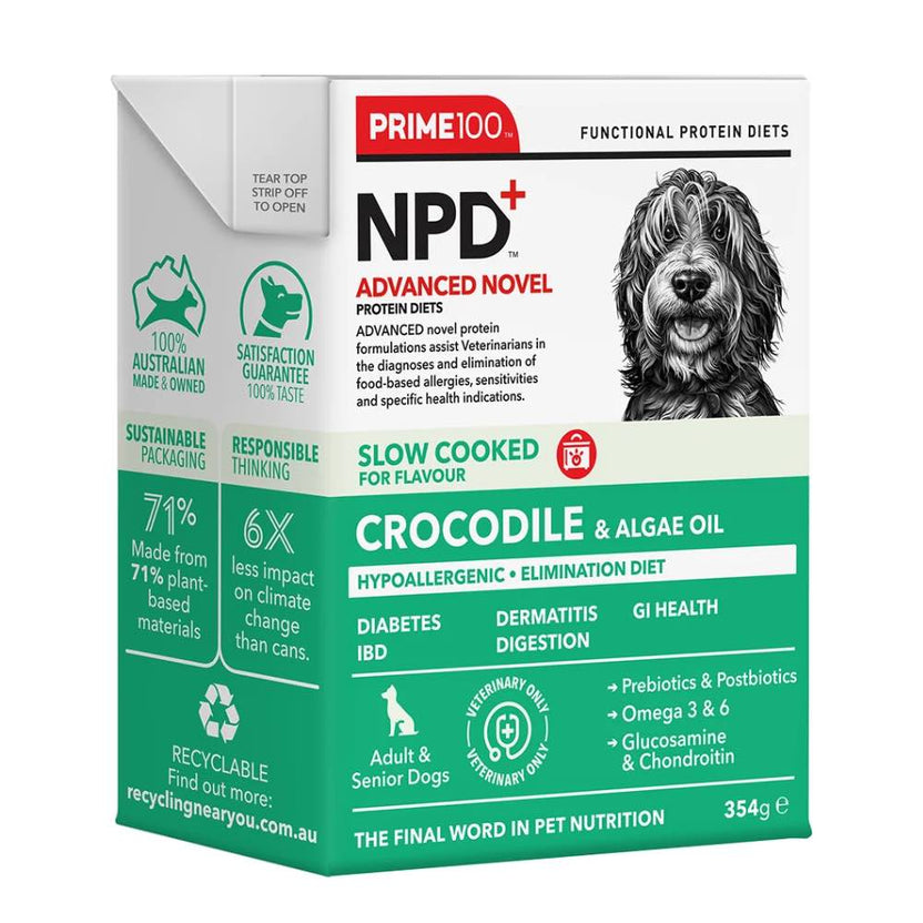 Prime100 SPD™ Slow Cooked Crocodile & Algae Oil Wet Dog Food | Kohepets
