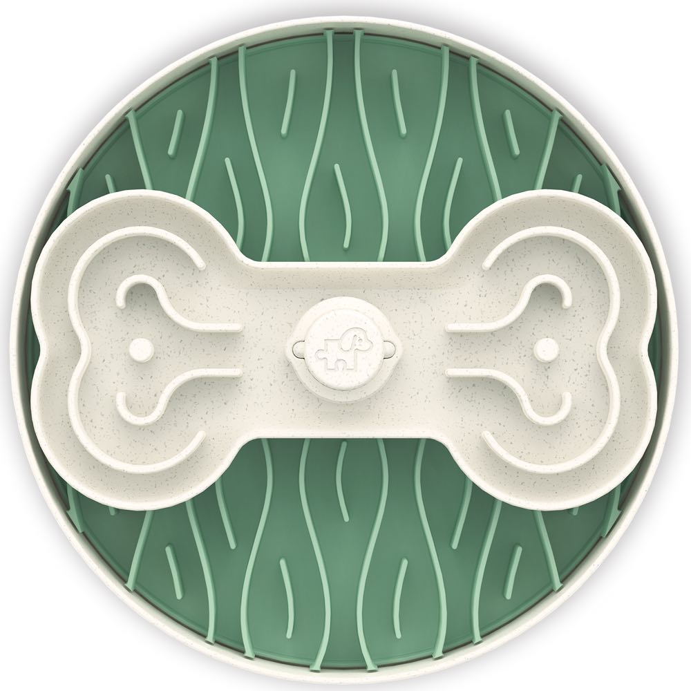 Puzzle Feeder Interactive Dog Bowl (Green) | Kohepets