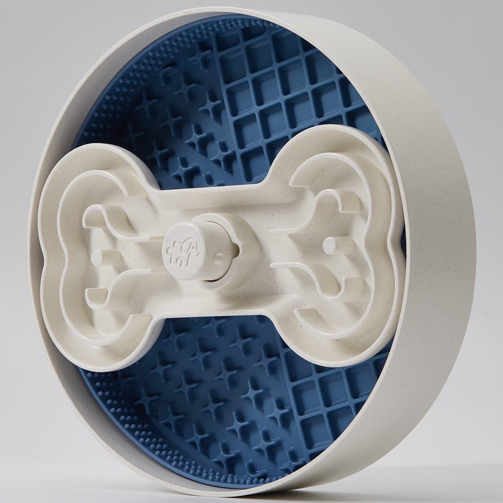 Puzzle Feeder Lick Interactive Dog Bowl (Blue) | Kohepets