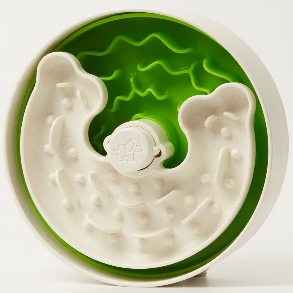 Puzzle Feeder Lite Interactive Dog Bowl (Green) | Kohepets
