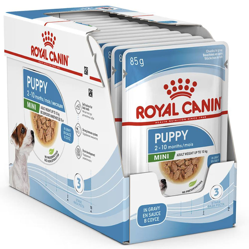 Royal Canin Mini Puppy Pouch Dog Food 85g x 12 | Kohepets