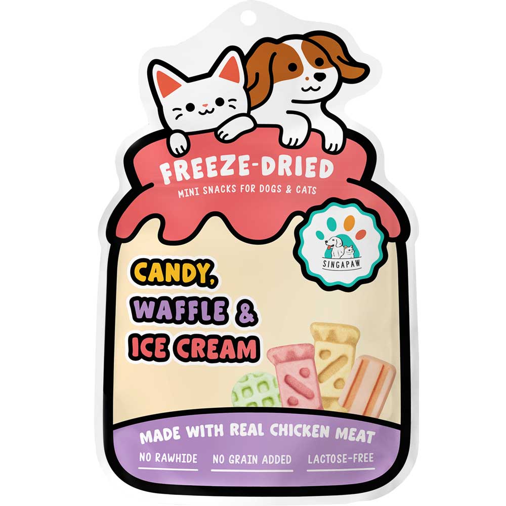 Singapaw Candy, Waffle & Ice Cream Freeze-Dried Mini Snacks Treats | Kohepets