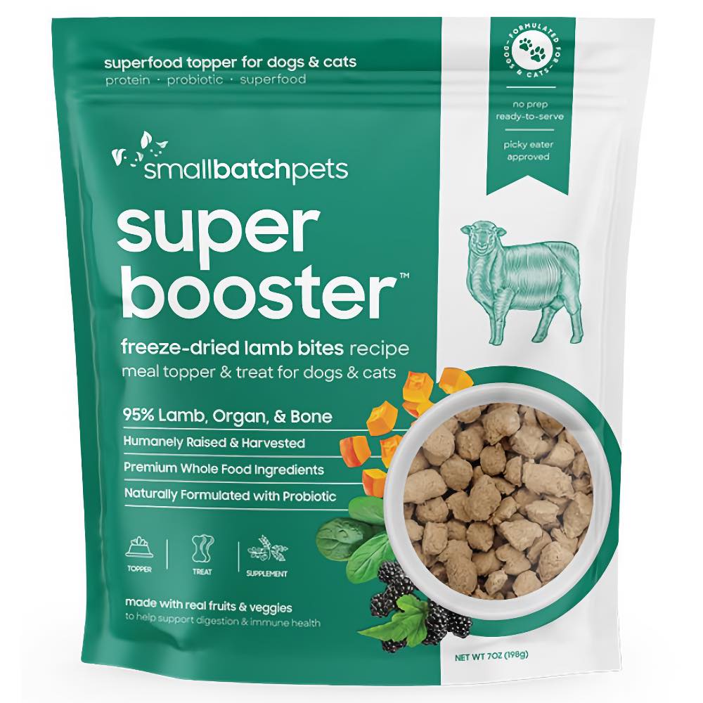 Smallbatch Super Booster Freeze Dried Lamb Bites Cat & Dog Treats ...