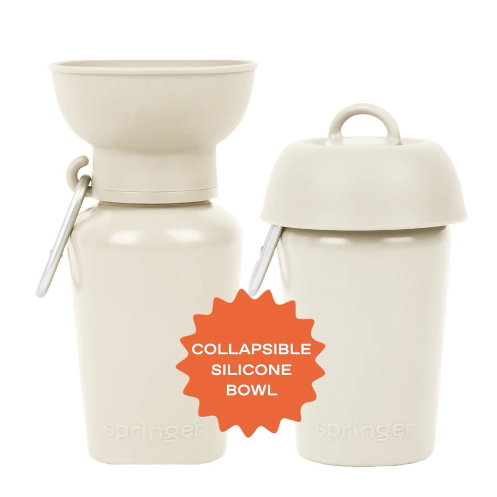 Springer Flip Dog Travel Water Bottle | Kohepets