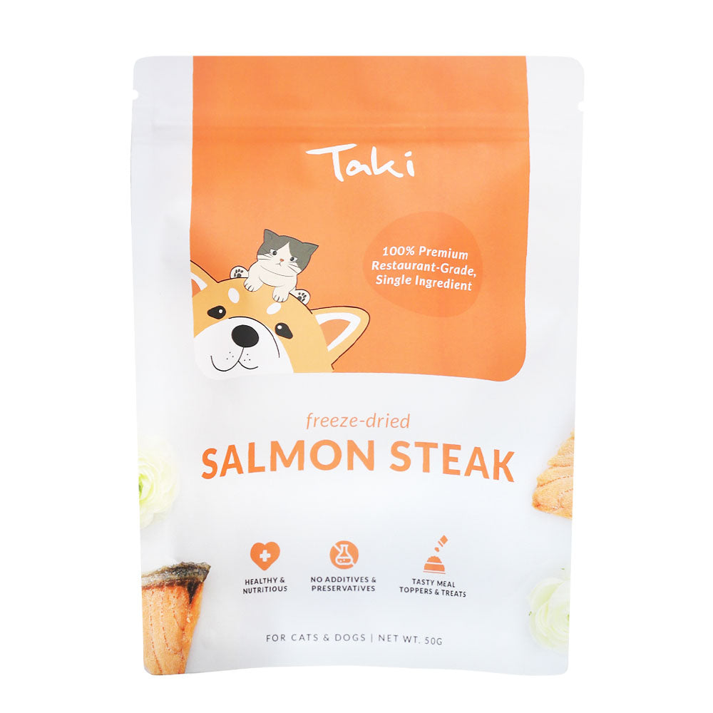 Taki Salmon Steak Grain-Free Freeze-Dried Treats For Cats & Dogs | Kohepets