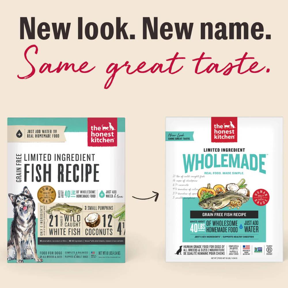 The Honest Kitchen Grain Free Limited Ingredient Fish Recipe Dehydrate ...