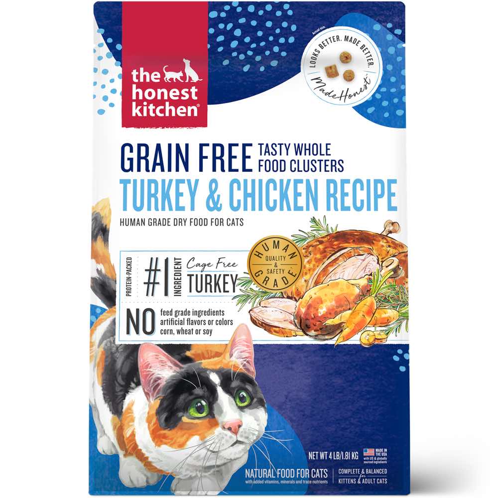 The Honest Kitchen Whole Food Clusters Turkey & Chicken Grain-Free Dry ...
