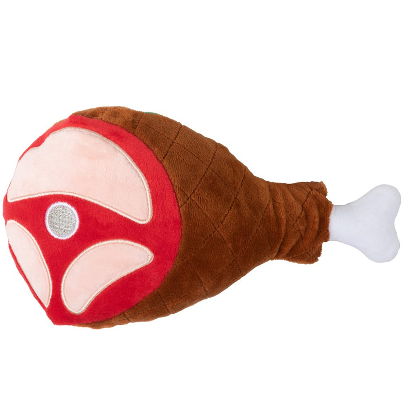 FuzzYard Christmas Jolly Festive Ham Plush Dog Toy | Kohepets