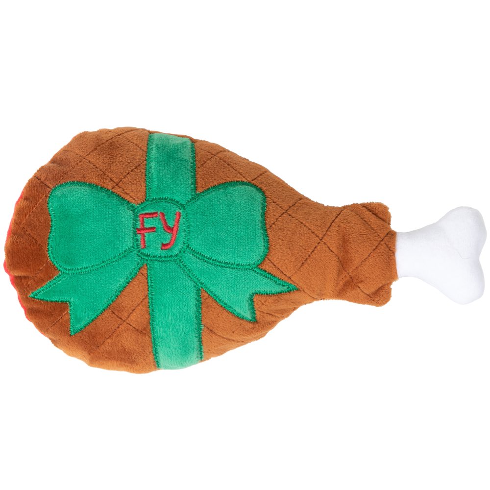 FuzzYard Christmas Jolly Festive Ham Plush Dog Toy | Kohepets