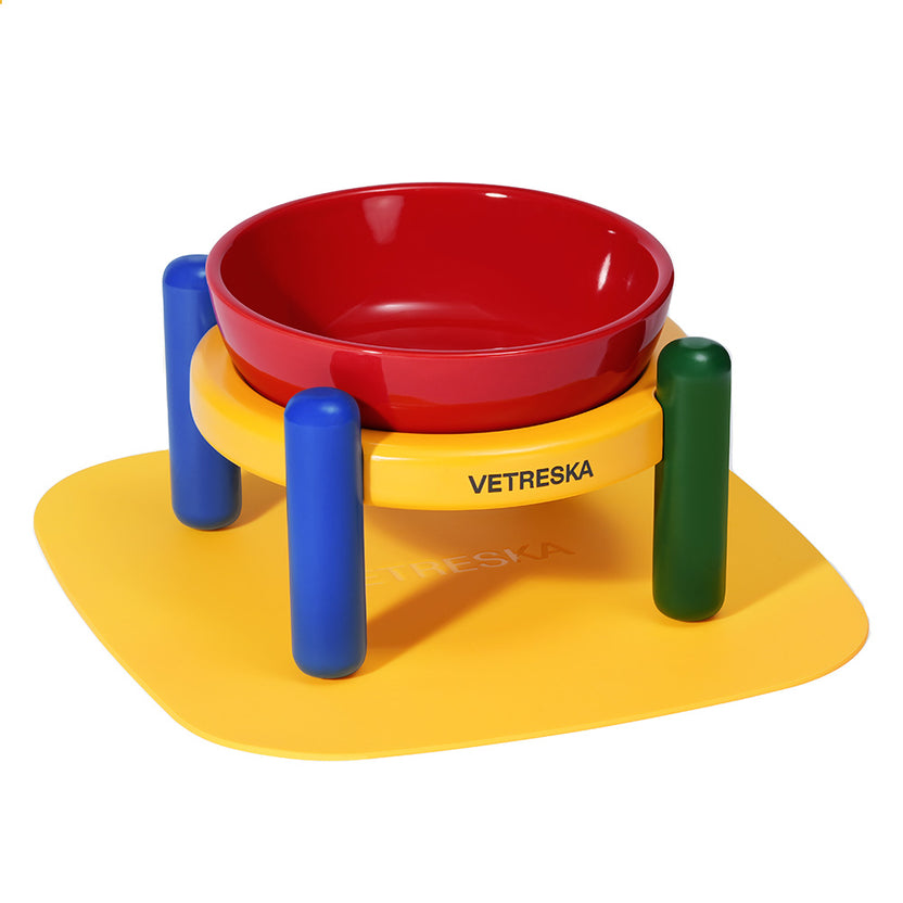 VETRESKA Chroma Ceramic Elevated Bowl For Cats & Dogs | Kohepets