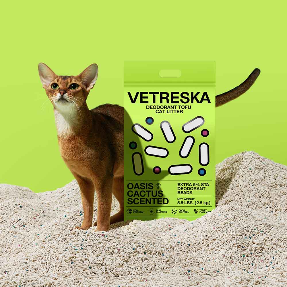 VETRESKA Deodorant Tofu Oasis Cactus Clumping Cat Litter 2.5kg | Kohepets